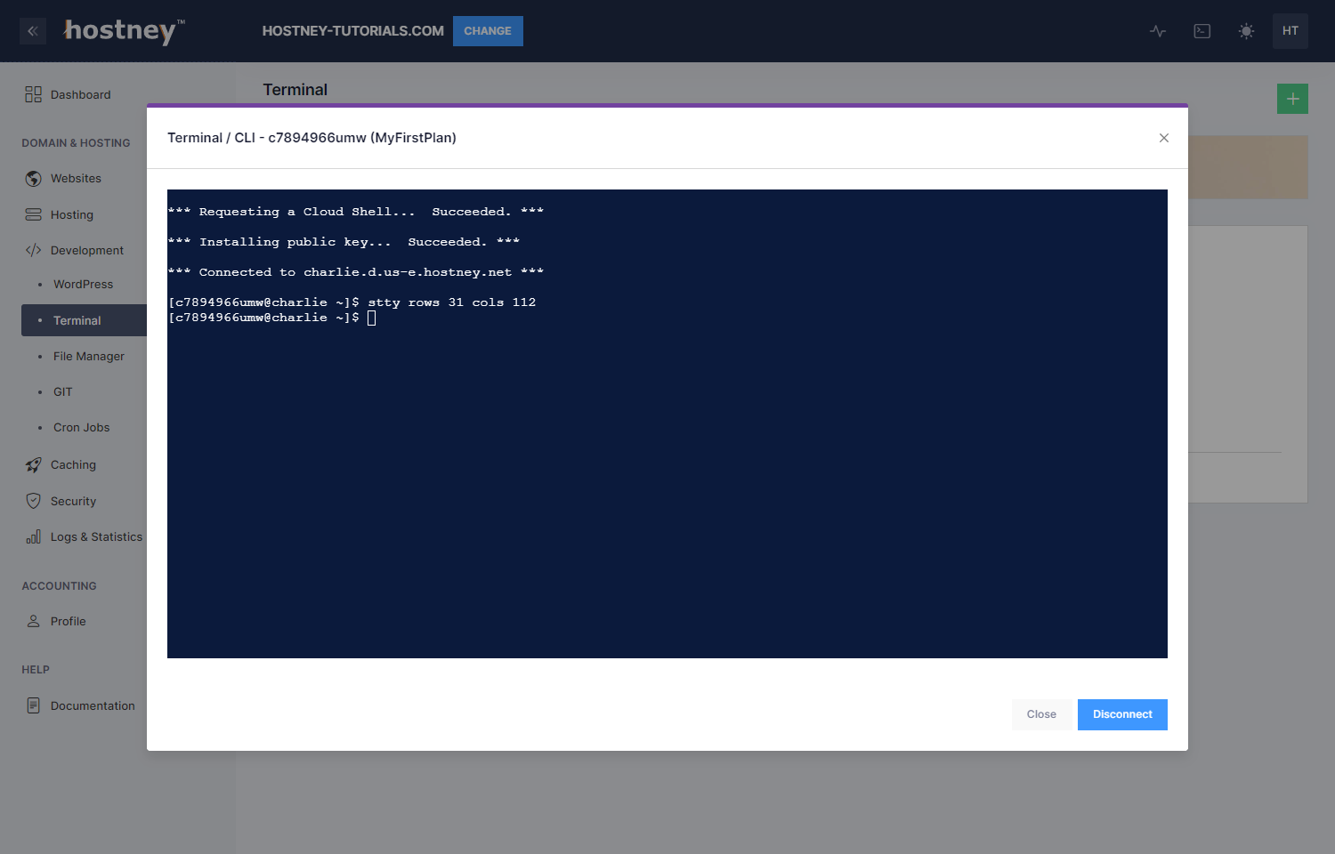 Terminal Access - HOSTNEY